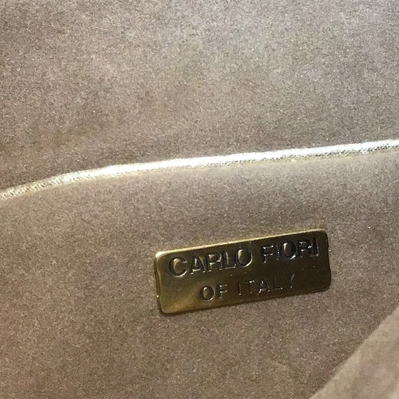 Carlo Fiori | Bags | Carlo Fiori Of Italy Leather Envelope Clutch Bag In Browns | Poshmark